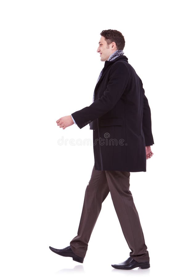 Business Man Walking Forward Stock Image - Image of people, body: 18593111