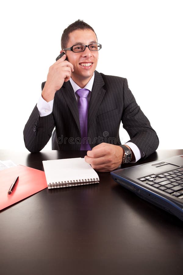 Young business man at work stock image. Image of corporate - 22794881