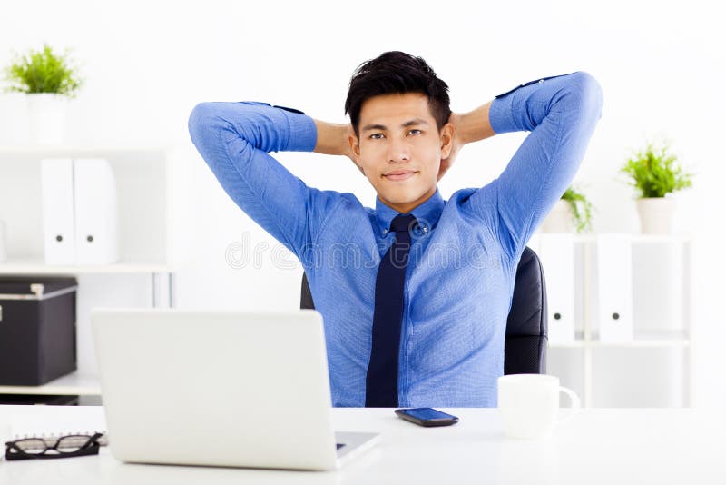 Preoccupied, Worried Young Man Staring at Computer Stock Image - Image ...