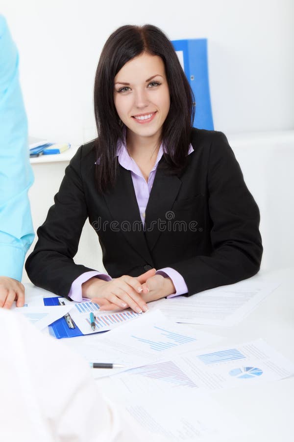 Young Business People in Office Stock Image - Image of meeting ...