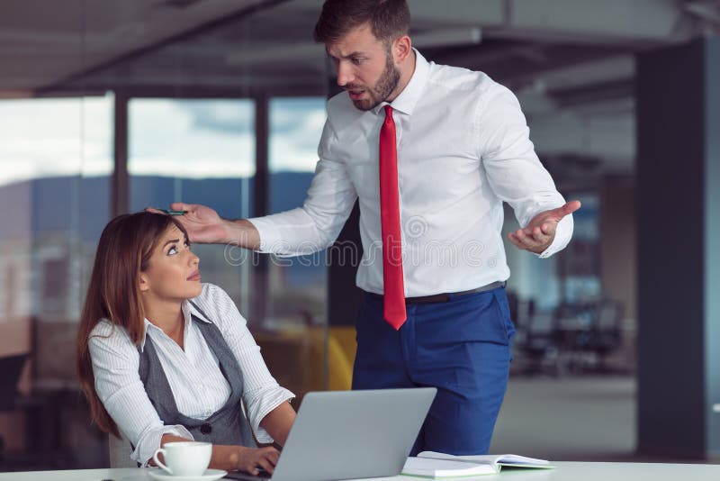Young Business People Working Together on Computer Stock Image - Image ...