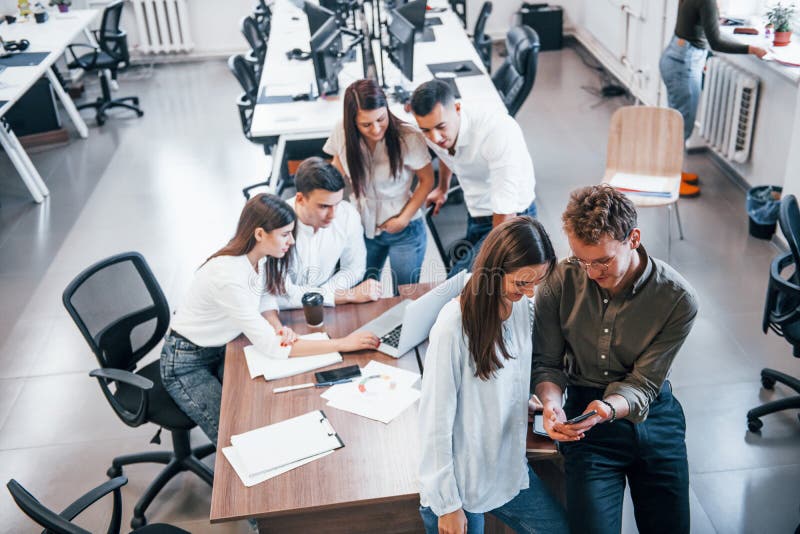Young Business People Working Together in the Modern Office Stock Image ...