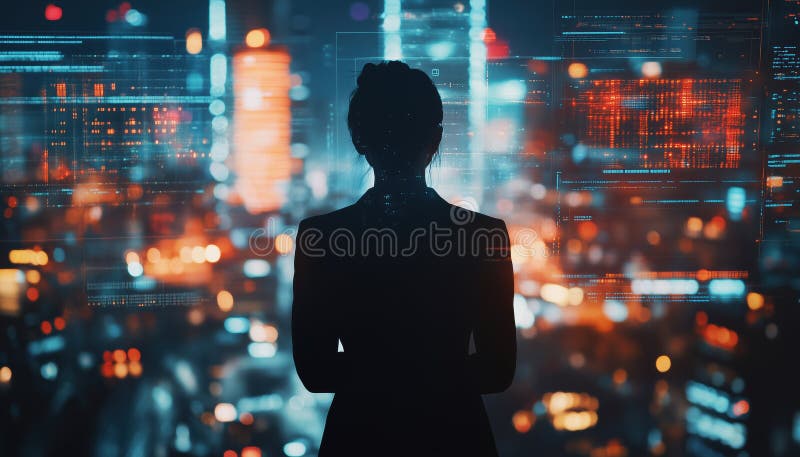 Young Business Person Explores the Intersection of Graphical User ...