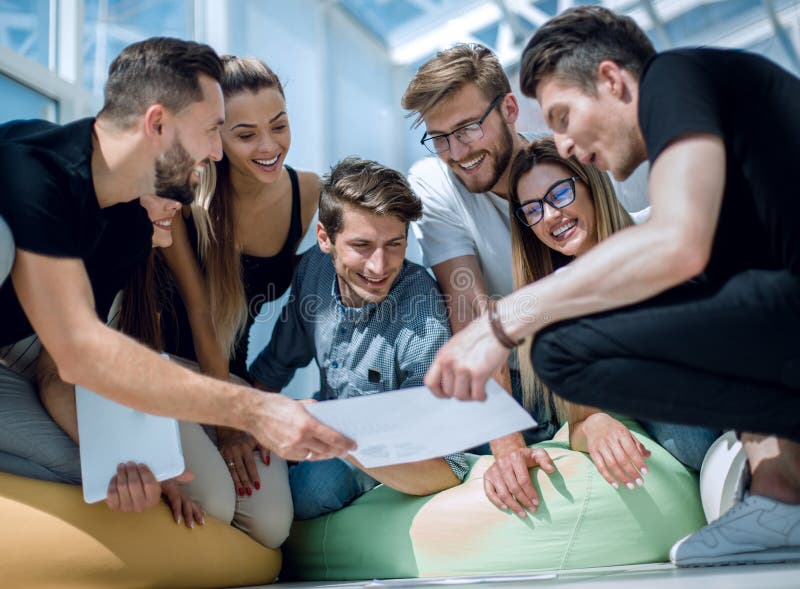 Young Business Team Discussing the Financial Plan of the New Project ...