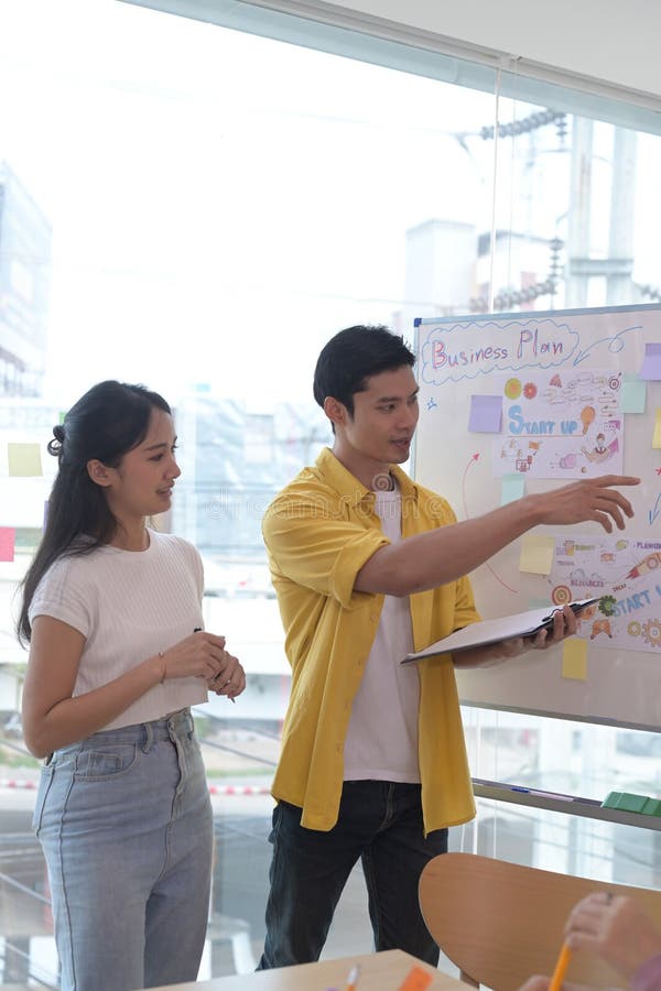 Business Team Discussing Ideas for a New Project Together. Stock Image ...