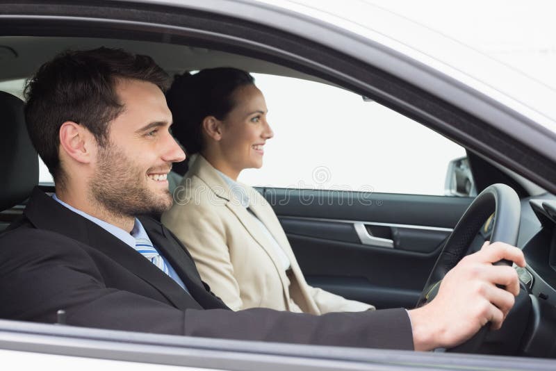 Young Business Team Driving Somewhere Stock Photos - Free & Royalty ...