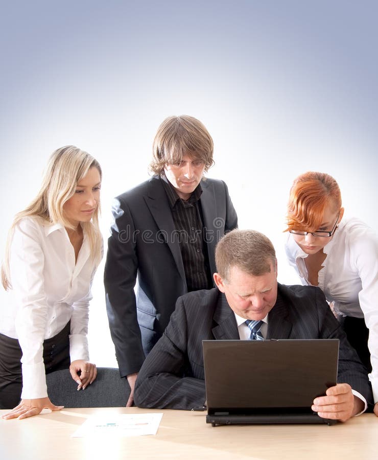 A Young Business Team at Work Stock Photo - Image of discussion ...