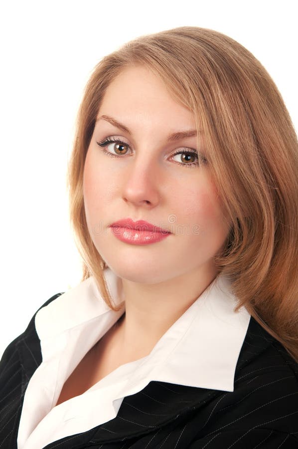 Young business woman stock image. Image of people, isolated - 25871039