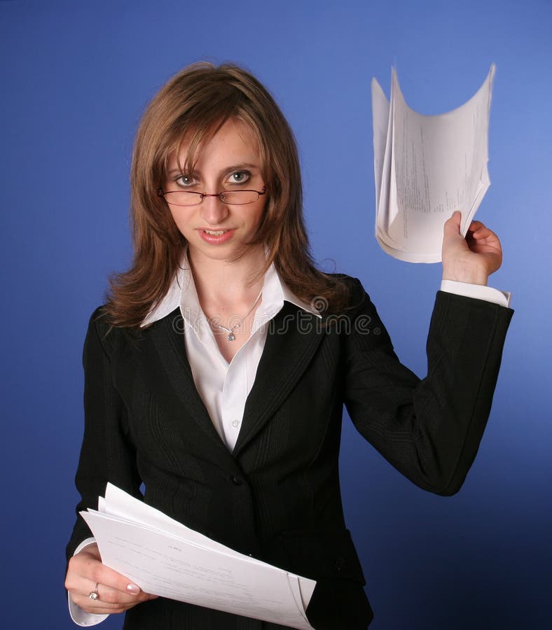 Beautiful Smiling Young Business Woman in Suit Stock Photo - Image of ...