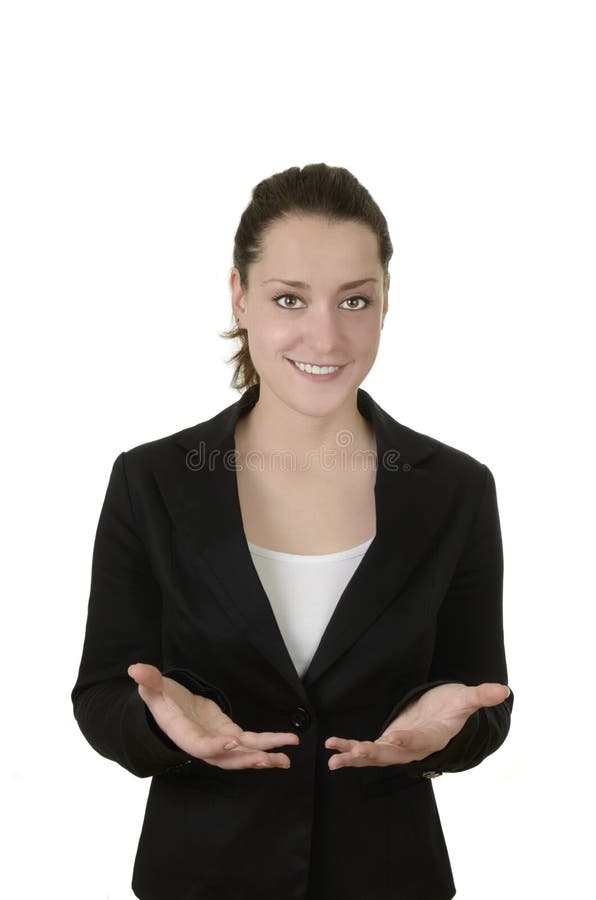 Young Business Woman Gesture Stock Photo - Image of attractive ...