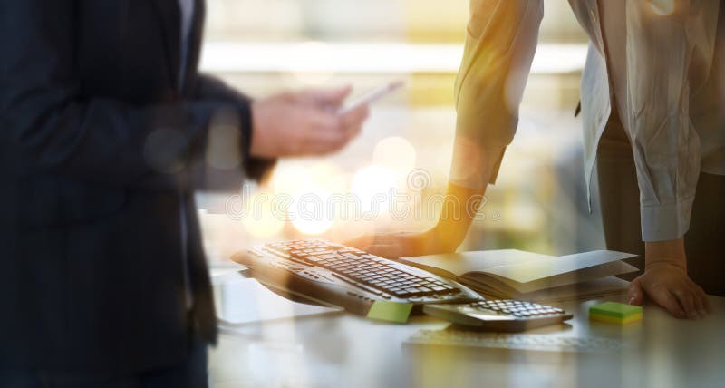 Young Business Woman Working in Office by Desk. Business Concept, Work ...