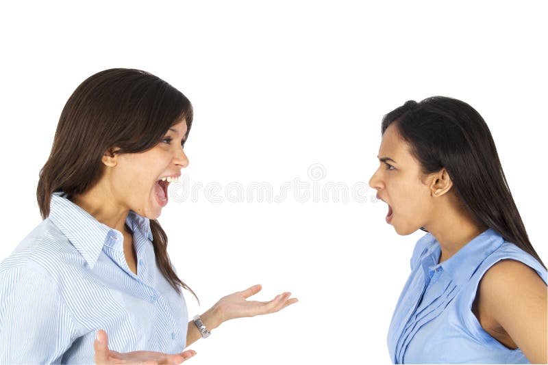 Young Business Women Arguing. Stock Photo - Image of office, expression ...