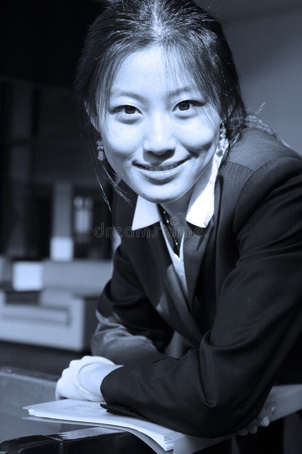 Young Business Women with File Stock Photo - Image of building, finance ...