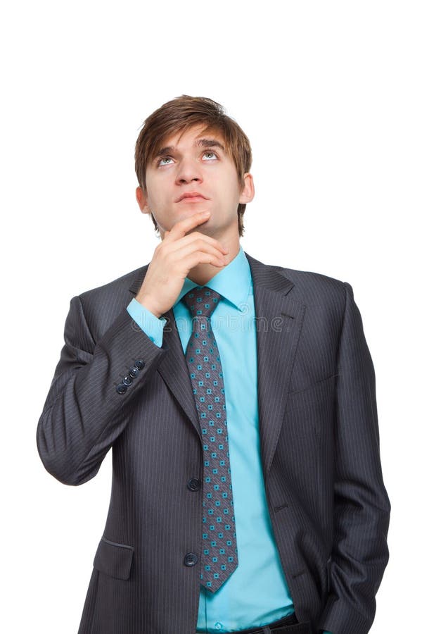 Young Business Man is Confused Stock Image - Image of expression, doubt ...