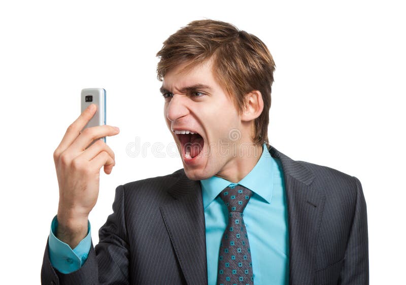 Angry Call stock photo. Image of ethics, work, unsatisfied - 23982976