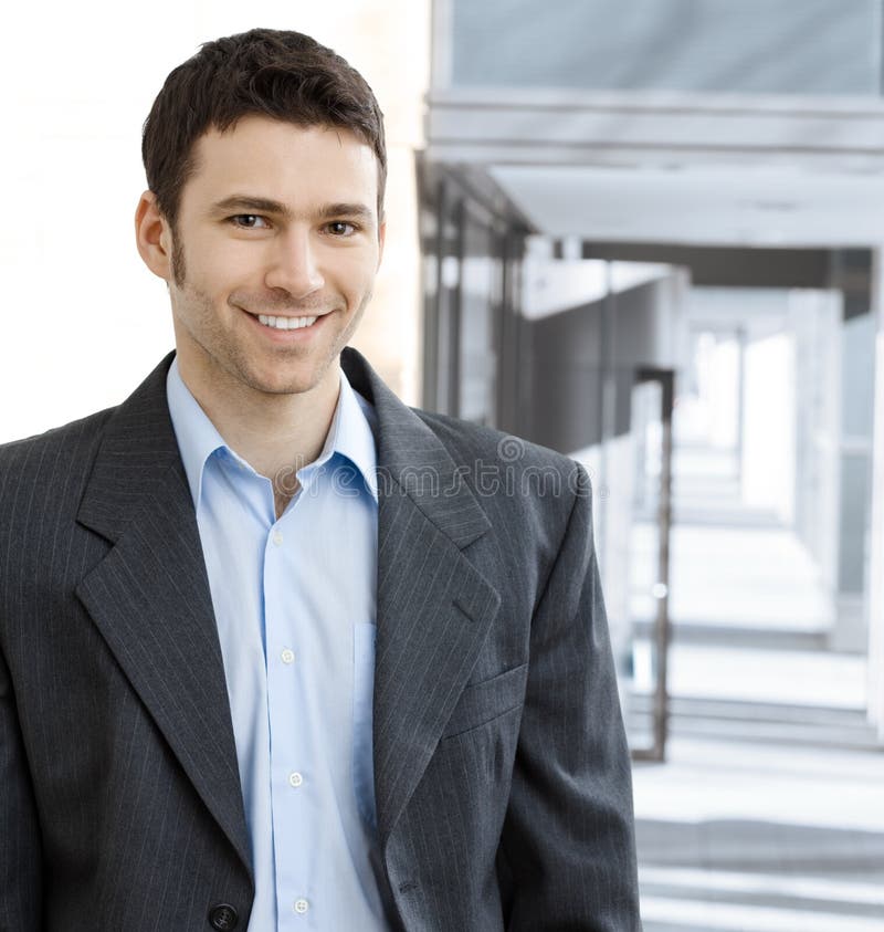 Businessman Working at Desk Stock Photo - Image of happiness, indoor ...