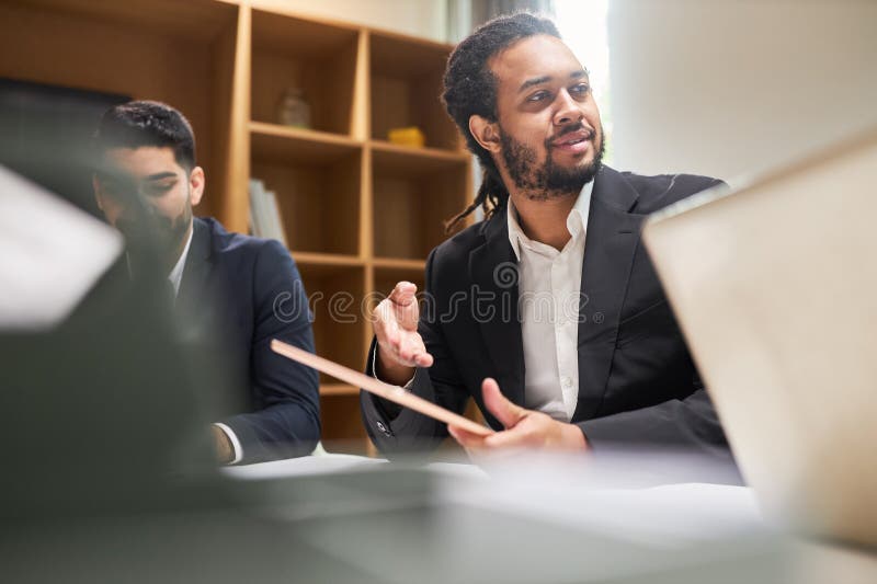 Young Businessman As a Trainee in Training Stock Image - Image of ...