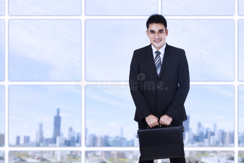 Young Businessman with a Briefcase Stock Image - Image of chinese ...