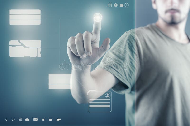 The young businessman stock image. Image of reality, effect - 67518297