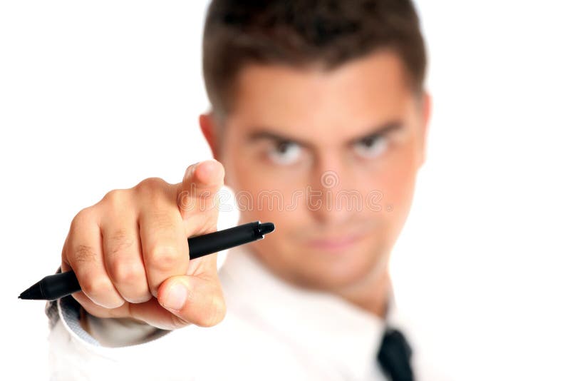 Young Businessman Pointing At Someone Stock Photo - Image of adult ... Young Businessman Pointing At Someone Stock Photo - Image of adult ...