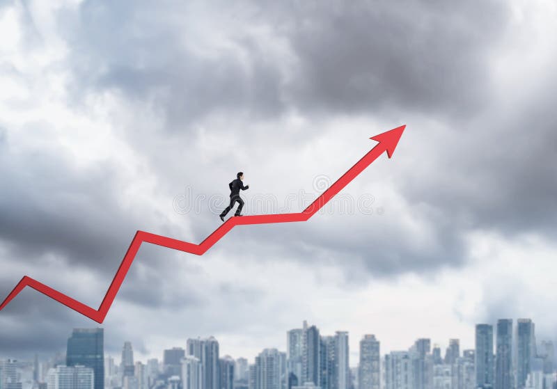 163 People Going Up Arrow Stock Photos - Free & Royalty-Free Stock ...