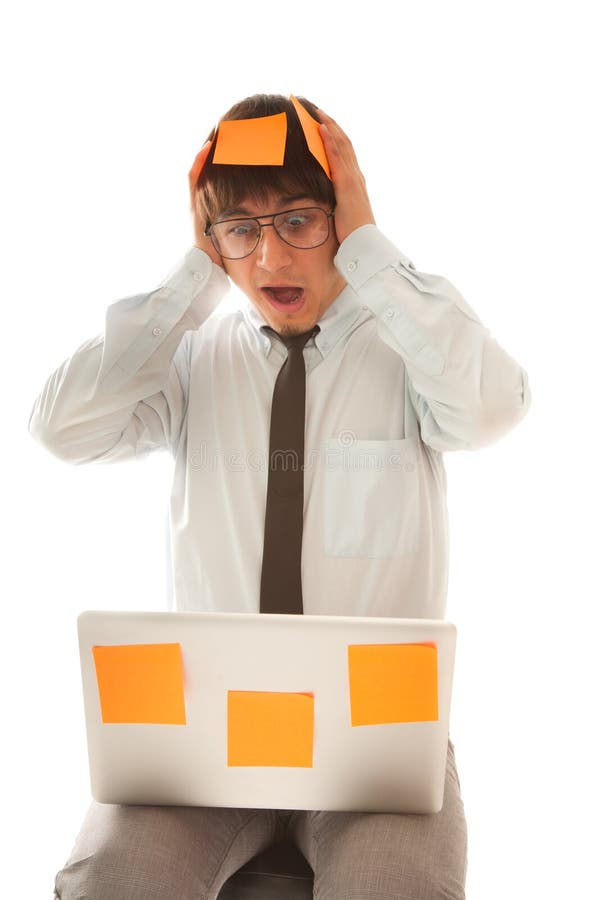 Man Sitting Office Chair Screaming Stock Photos - Free & Royalty-Free ...