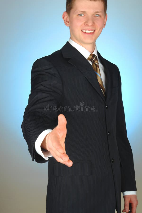 Young Businessman Set a Deal Stock Image - Image of corporate ...