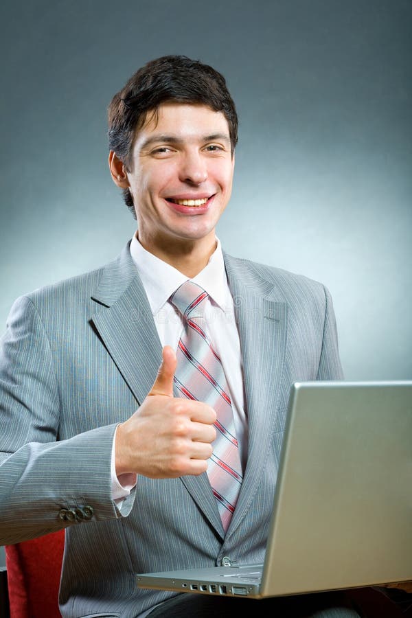 Young businessman smile stock photo. Image of male, adult - 8536100