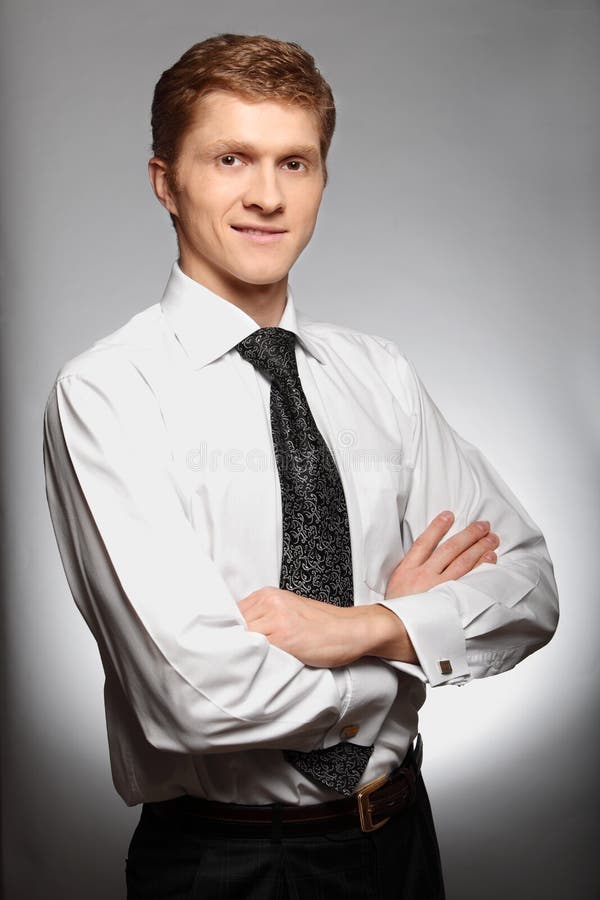 Young businessman stock photo. Image of posing, person - 32617664