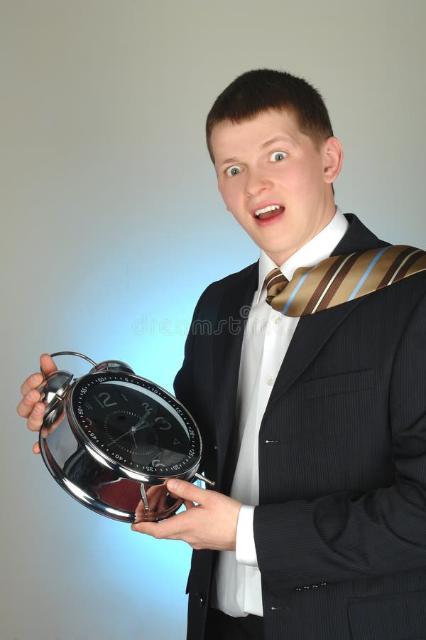 Young Businessman Very Late Stock Photo - Image of style, office: 13849986