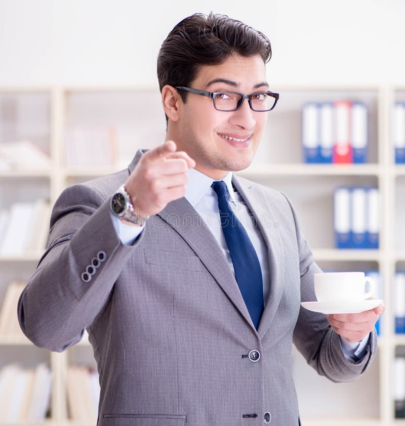 The Young Businessman Working in the Office Stock Photo - Image of ...