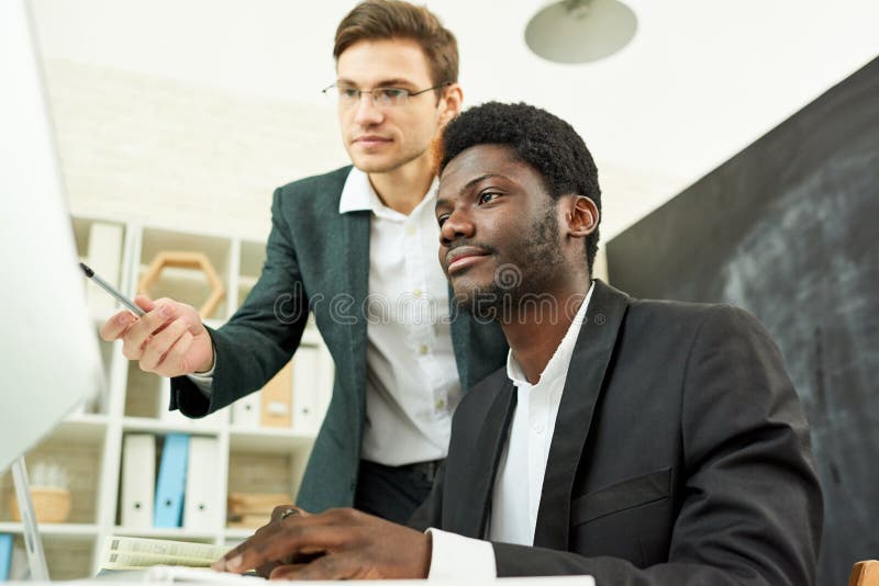 Young Businessmen Planning Startup Stock Image - Image of business ...