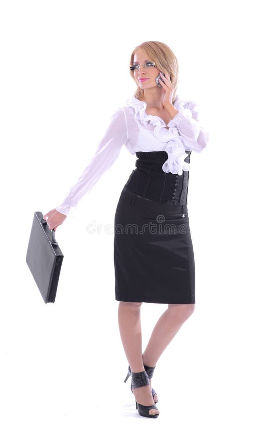 A Young Businesswoman in Formal Clothes Stock Image - Image of friendly ...