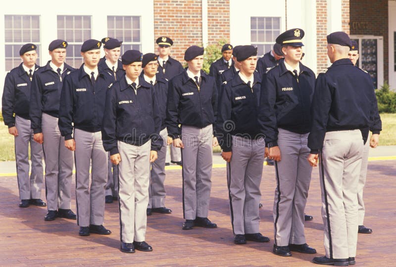 Young Cadets Saluting editorial stock photo. Image of school - 26888618
