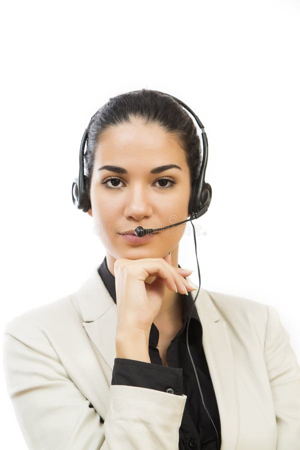 Call operator stock photo. Image of phone, operator, microphone - 38352268
