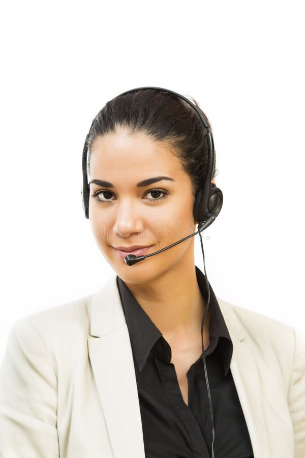 Young call operator stock photo. Image of headset, professional - 42623038