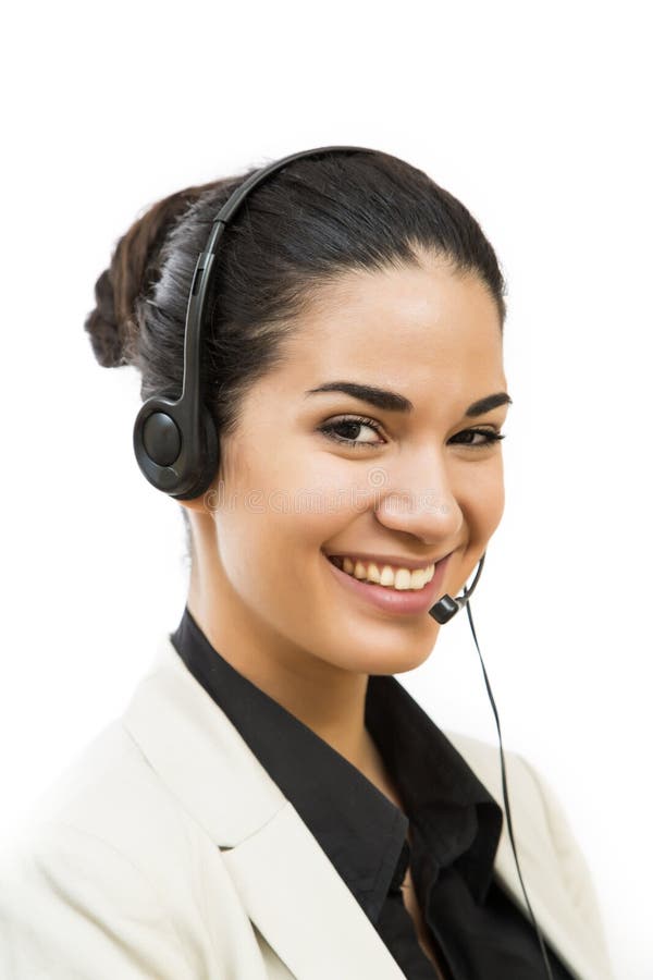 Young call operator stock photo. Image of beauty, operator - 42706964
