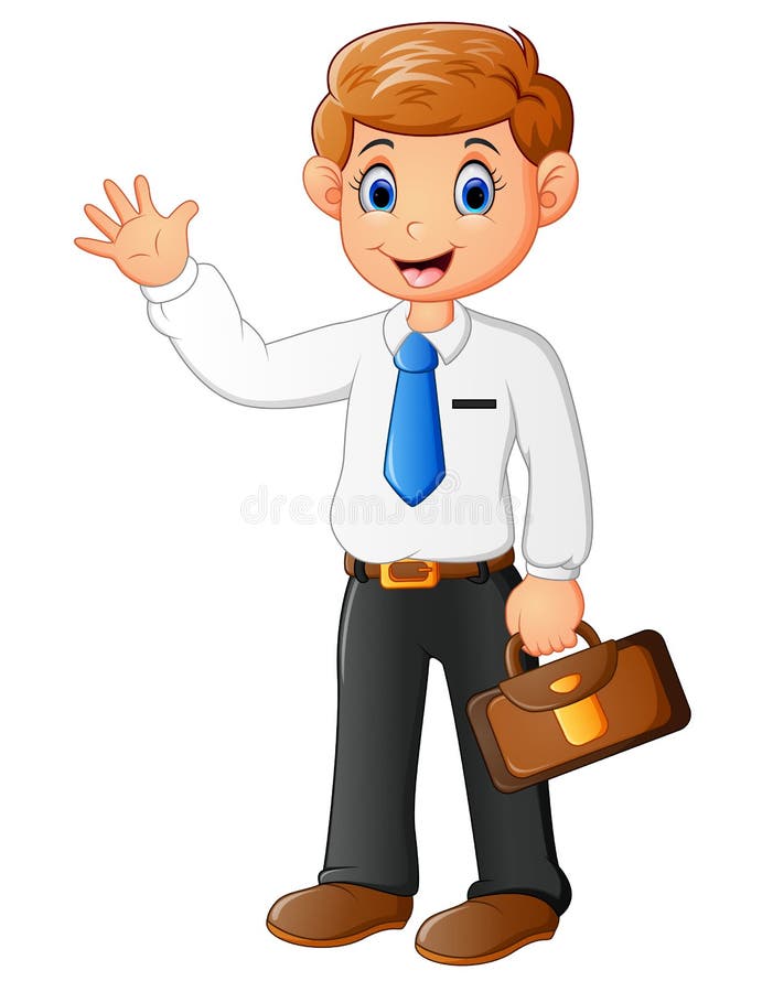 Young cartoon businessman stock vector. Illustration of young - 71208050
