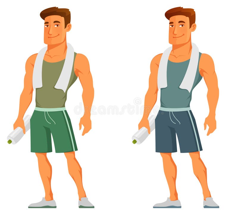 Young Cartoon Guy in Sportswear Stock Vector - Illustration of dude ...