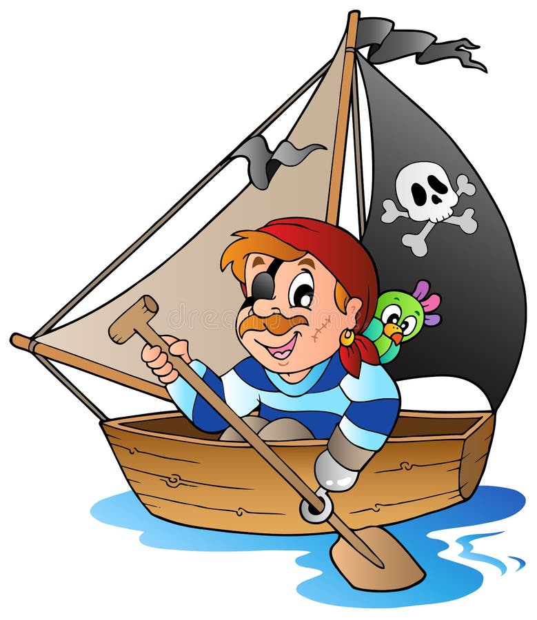 Young cartoon pirate 1 stock vector. Illustration of sail - 20511620