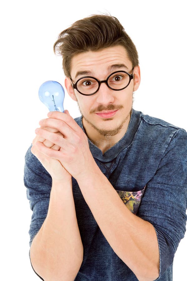 Idea man stock image. Image of electricity, illuminated - 72542405