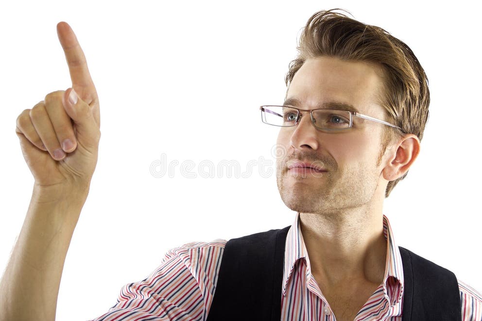 Thinker stock image. Image of male, point, expression - 30212969
