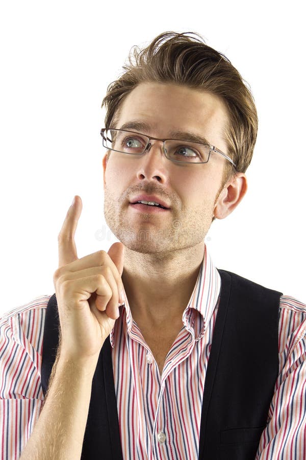 Thinker stock photo. Image of casual, finger, idea, head - 30212976