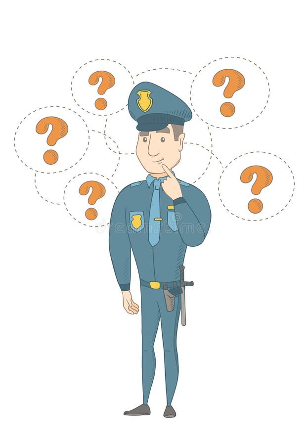 Policeman Questions Stock Illustrations – 23 Policeman Questions Stock ...