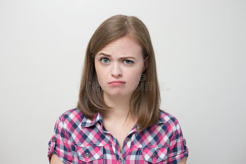Young Caucasian Woman Girl with Questioning, Puzzled, Confused ...