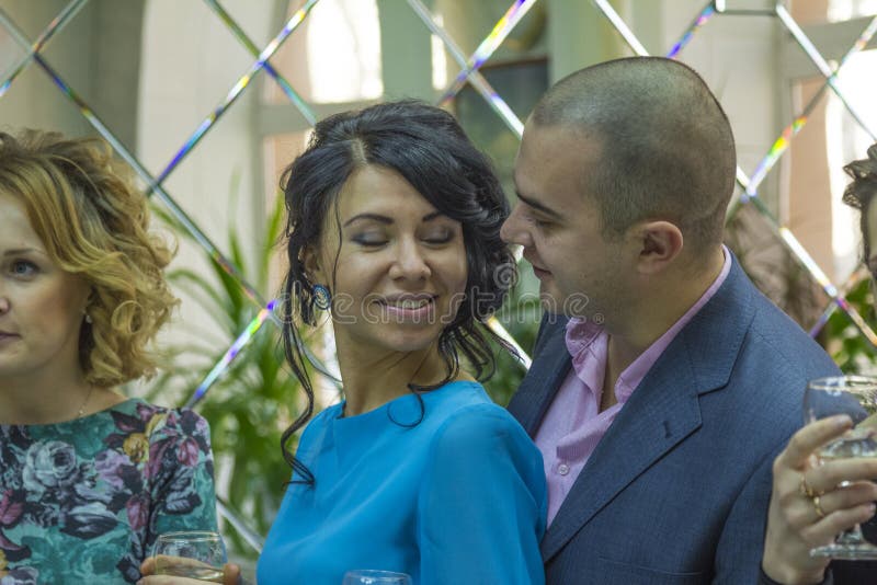 Young cheerful company stock photo. Image of chair, happy - 63603116