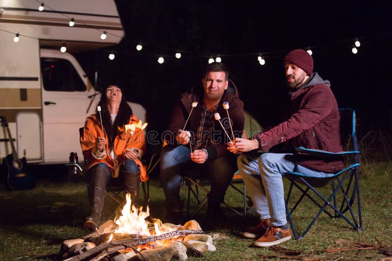 Drinking Around Campfire Stock Photos - Free & Royalty-Free Stock ...