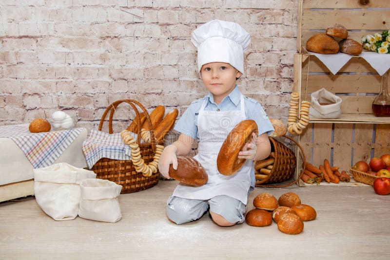 The young chef stock photo. Image of flour, cook, young - 80058896