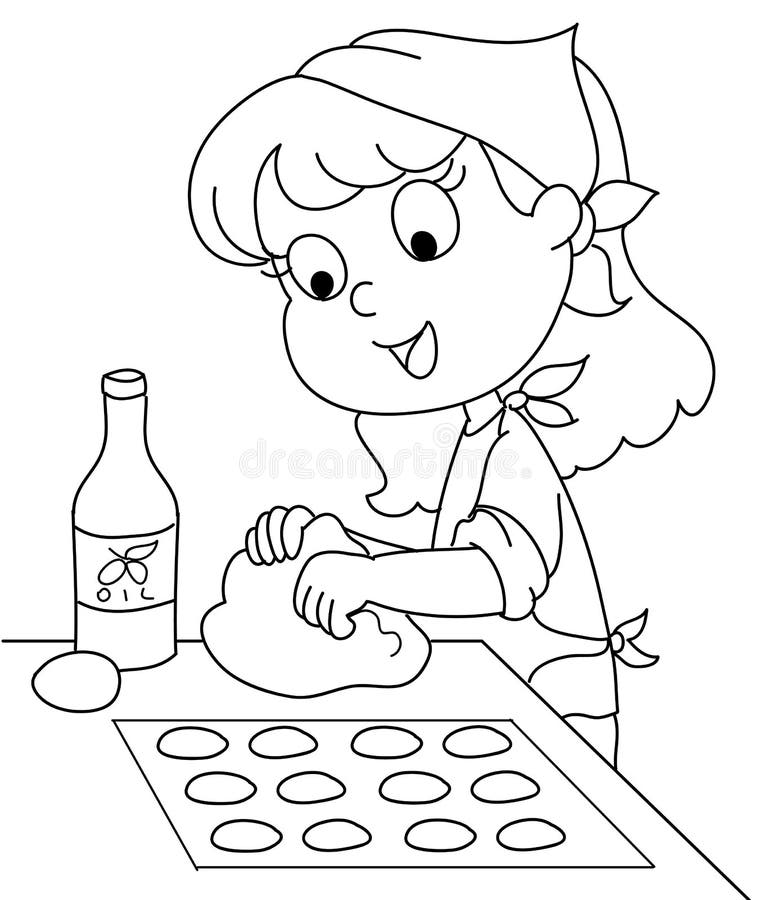 Cooking Coloring In Oil Coloring Pages