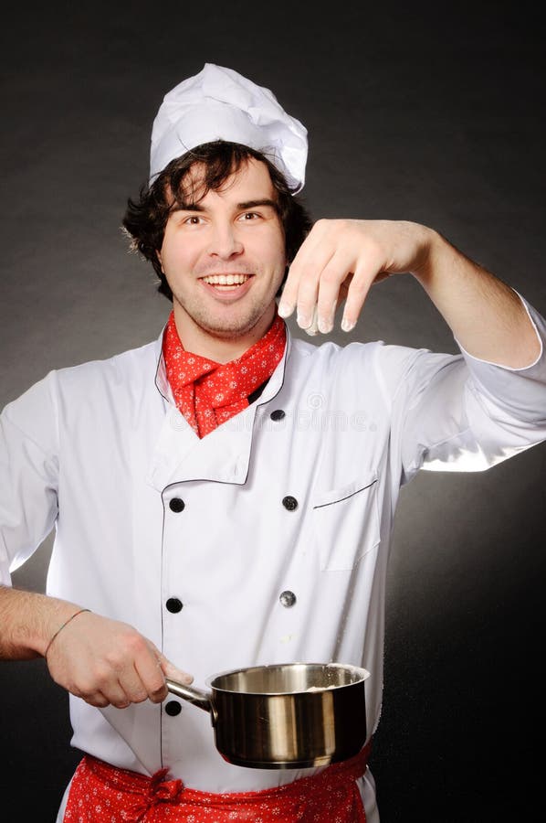 Young chef stock image. Image of occupation, cook, making - 30370109